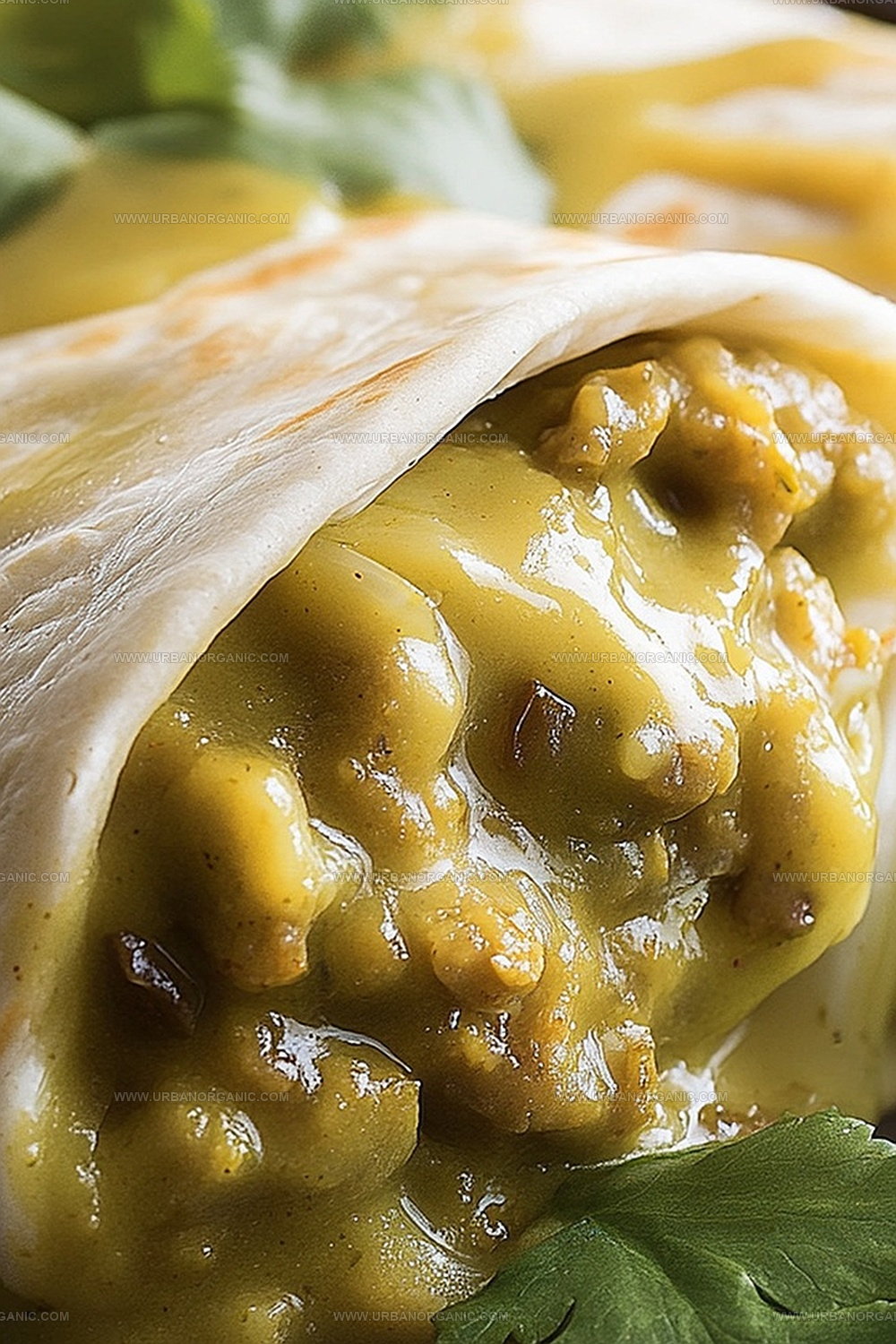 Smothered Green Chili Burritos Recipe for Taco Tuesday - Urban Organic